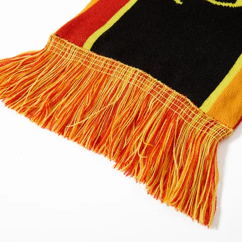 Buy Acrylic Soft Sports Football Club Fan Knit Scarf Custom Warm Winter ...