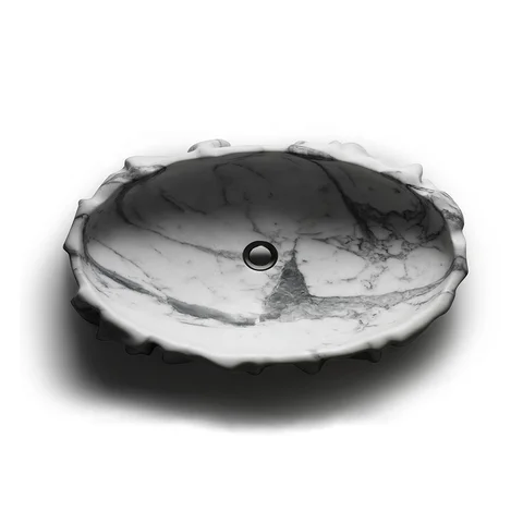 Buy Bespoke Sink Hand Washing Stone White Natural Marble Italian ...