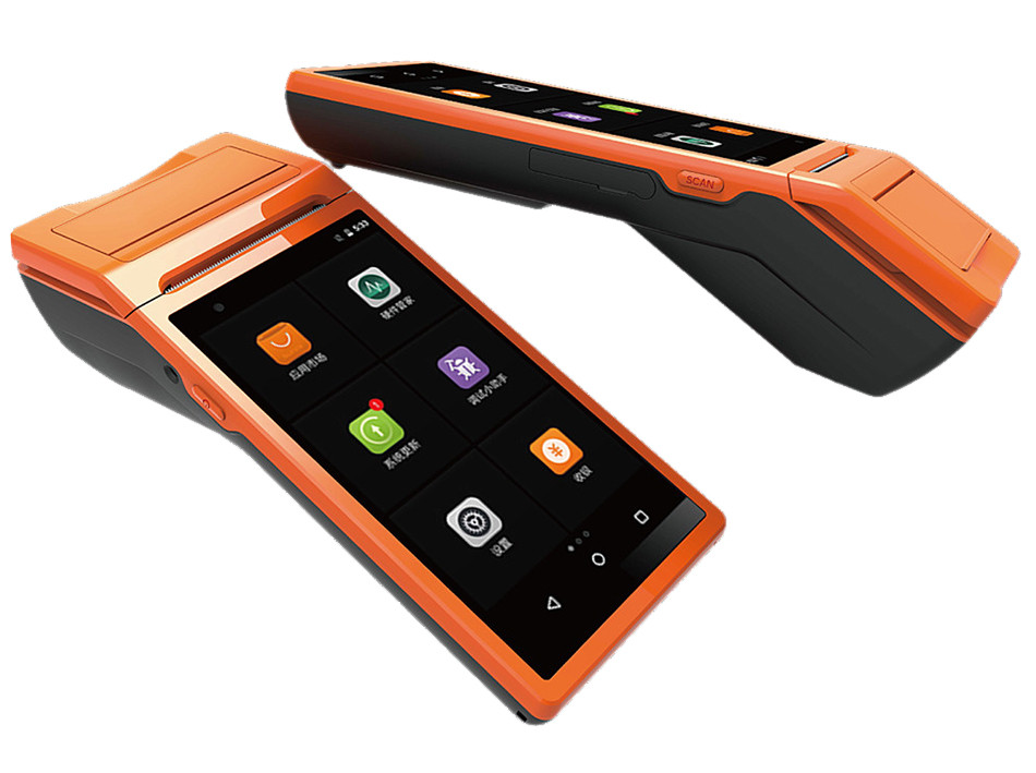 Buy Blue Color Pos Q2 Mobile Android 6.0 Pos Terminal Printer Android ...