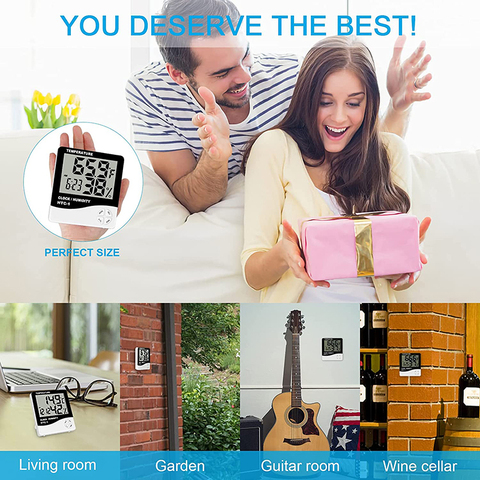 Buy Cheap Indoor Room Lcd Electronic Temperature Humidity Meter Digital ...
