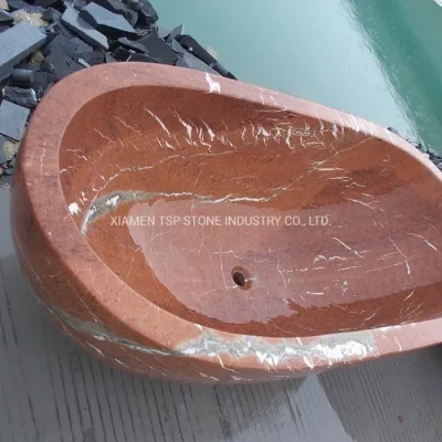 Buy China Polished Oval Marble Stone Bathtub At Fair Price from Xiamen ...