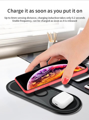 Buy Cool Design 3-in-1 Wireless Charger 15w Ultra Fast Wireless ...