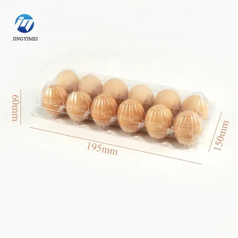 Buy Custom 6/12/15/18/30 Hole Egg Tray Clear Plastic Egg Cartons Boxes ...