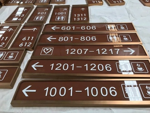 Buy Custom Identification Emergency Exit Stainless Steel Door Number ...