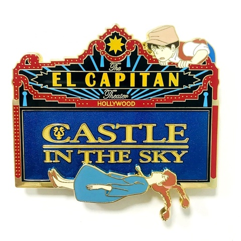 Buy Custom Pins Blue Translucent Sandblast Silk Screen Print Gold Metal ...