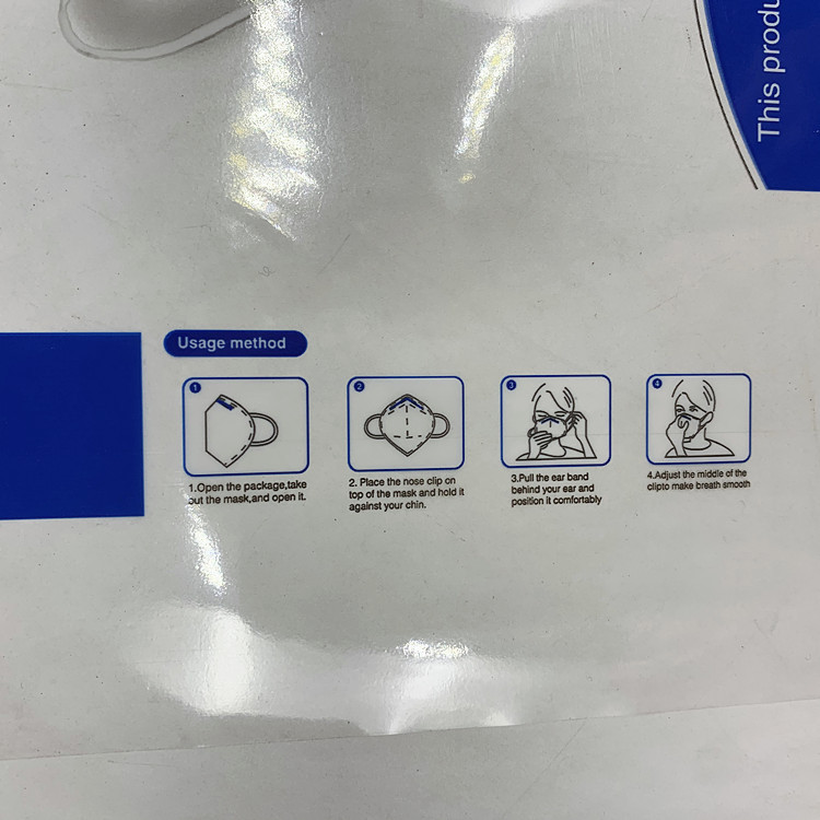 Buy Custom Printed Logo Transparent Kn95 Mouth-muffle Packaging Roll ...