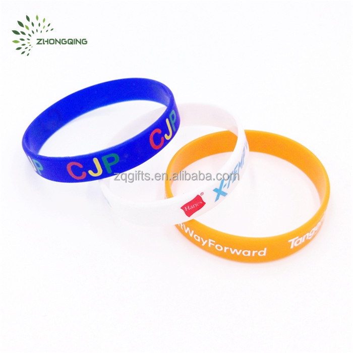 Buy Custom Silicone Band With Logo Name from Dongguan Zhongqing Gifts ...