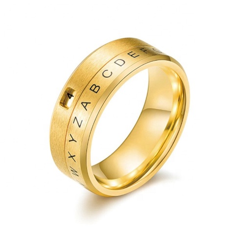 Buy Customized Rotating Cipher Calendar Digital Stainless Steel Ring ...