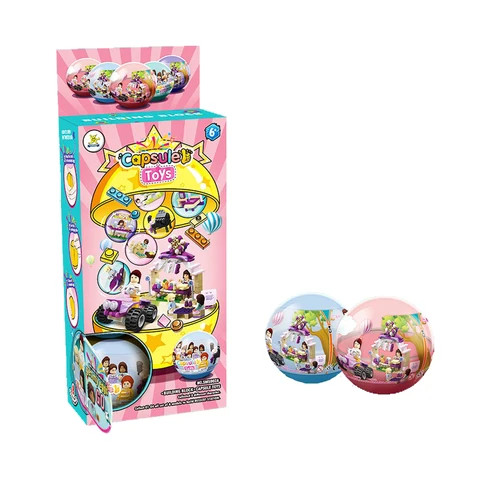 Buy Diy Educational Assemble Blocks Girls Summer Holiday Capsule Toy ...