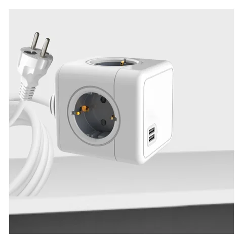 Buy Eu Switch And Socket Standard Dual Usb And Plug Fast Charging Cube ...
