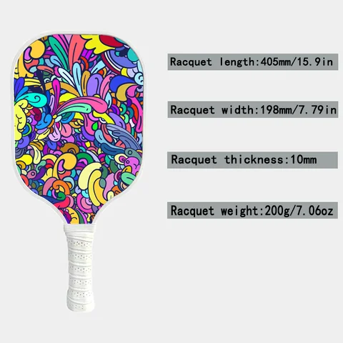 Buy Fiberglass Pickleball Racquet Usapa Approved Cartoon Pattern Sports ...