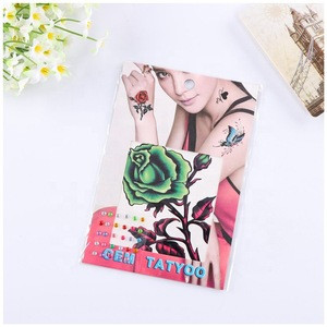 Buy Flower Design Temporary Hand Face Tattoo Sticker from Wenzhou ...