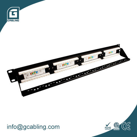 Buy Gcabling Cat6 1u 19 Inch Utp 24port Network Patch Panel from Ningbo ...