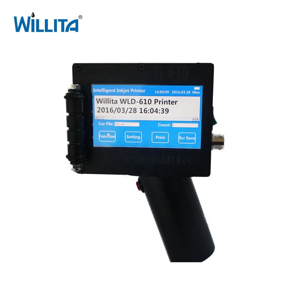 Buy Glass Bottles Portable Handheld Expiry Date Ink Jet Printer from ...