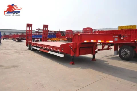 Buy Heavy Duty Equipment Transport Mafi Low Chassis Flatbed Semi ...