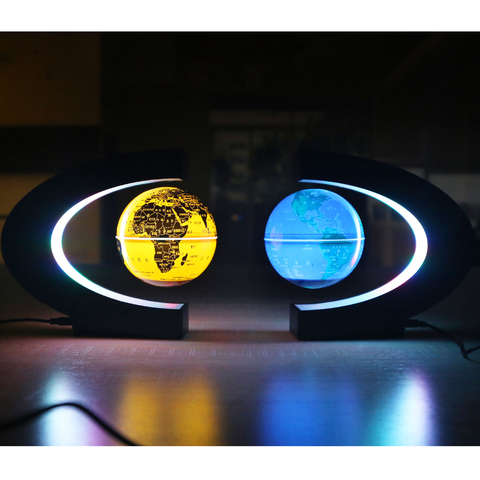 Buy Home Office Decoration Rotating Gift Terrestre World Map Led Light ...