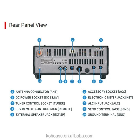 Buy Icom Ic718 Walkie-talkie High Frequency Transceiver Hf Full Band ...