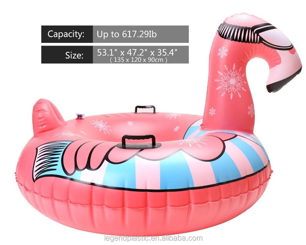 Buy Inflatable Pvc Flamingo Rider/inflatable Flamingo Snow Tube from ...