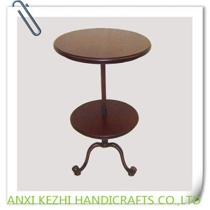 Buy Kz140063 Ancient Iron Cafe Bar Stool Round Metal Wood Table from ...