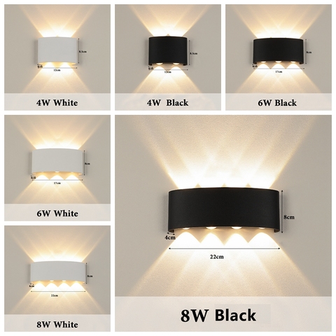 Buy Led Wall Light Indoor Aluminum Decoration Interior Lighting Up And ...