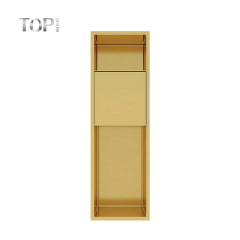Buy Luxury Modern Bathroom Retro Large Double Layer Recessed Matte ...