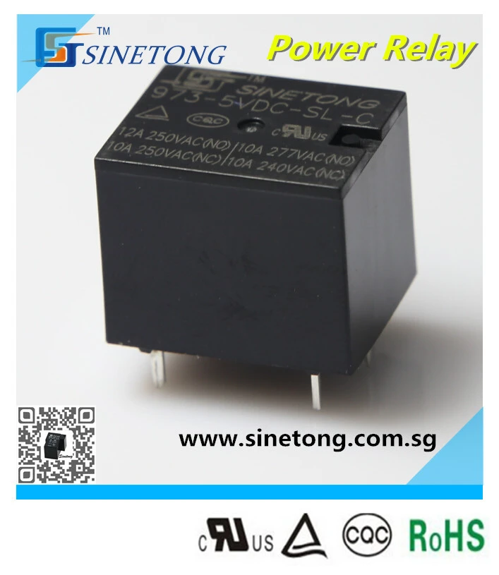 Buy Miniature 5v Pcb Type Power Relay 10a Relay from Sinetong ...