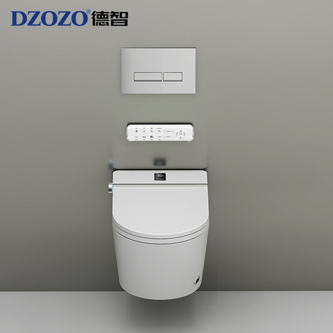 Buy Modern Design Conceal Cistern Rimless Hanging Electric Smart Toilet ...