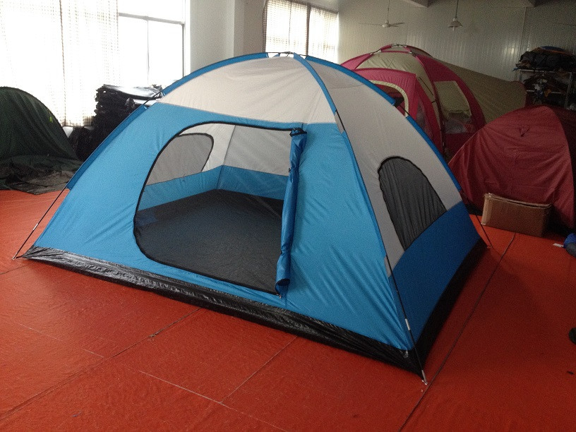 Buy Outdoor Big Family Fiber Glass Pole Double Layer Dome Tent from ...