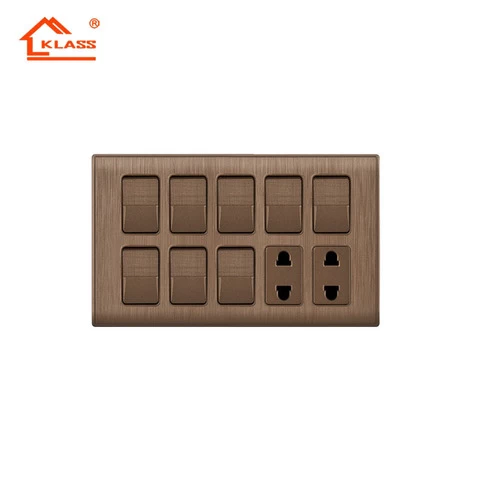 Buy Pc Panel 8gang Electric Wall Switch from Wenzhou Sunny Electrical ...