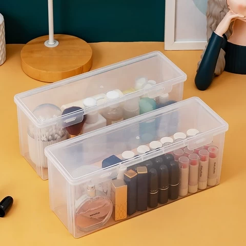 Buy Plastic Storage Boxes Makeup Organizer Cosmetics Storage Container ...