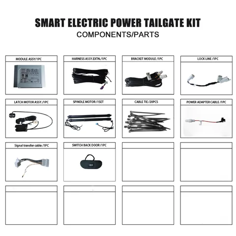 Buy Plug And Play Electric Power Tailgate Lift With Remote Control Rear ...