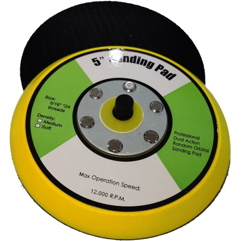 Buy Popular Air Orbital Sander 5 Inch Rubber Backing Pads Polisher Pad ...