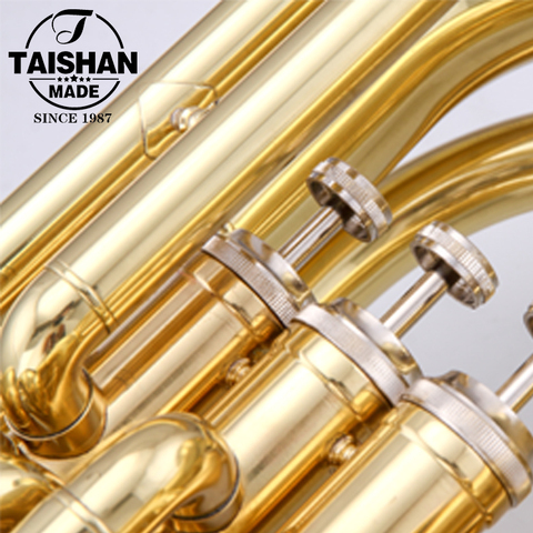 Buy Professional Gold Lacquer Brass Body Tuba from Shandong Taishan ...