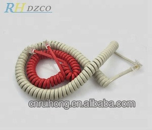 Buy Rj9 4p4c Telephone Curve Line Telephone Spiral Cable/rj116p4c ...