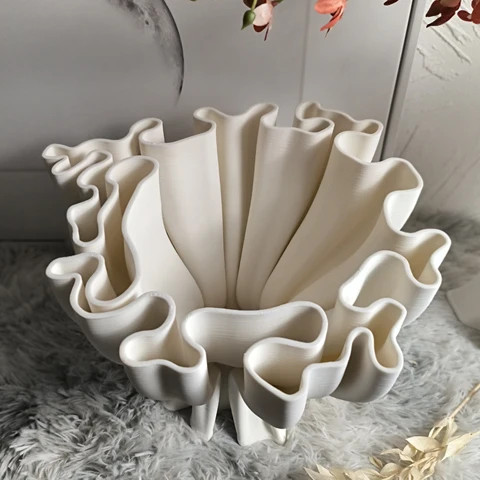 Buy Se7 Custom Sizes 3d Art Irregular Vase Ceramic En Plastique House Decoration Interior Flower ...
