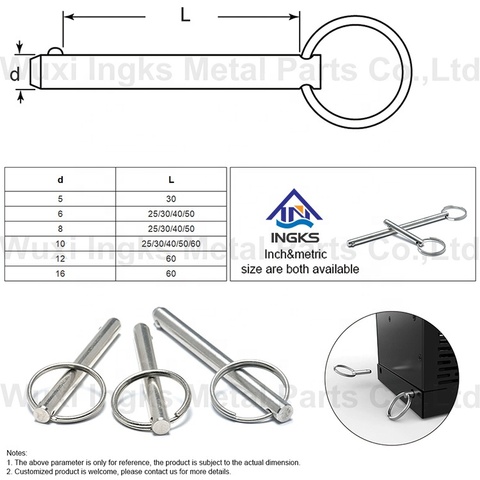 Buy Stainless Steel 304 Cylindrical Rust Anti Quick Release Ball Lock ...