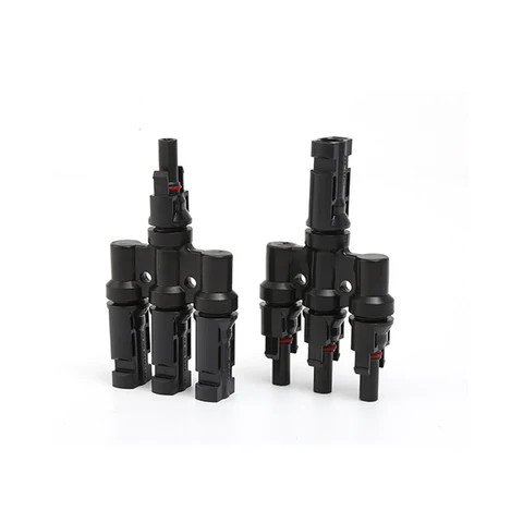 Buy T-type Four-way Circular Photovoltaic Connector Plug One-on-four ...
