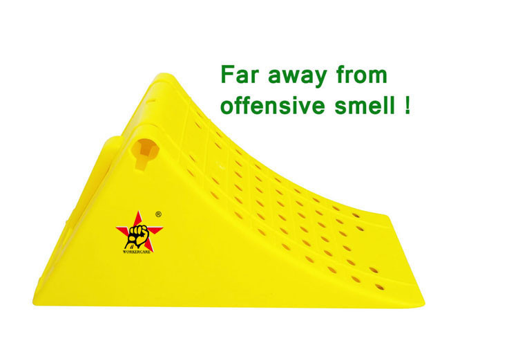 Buy Truck Wheel Chock Large Yellow Plastic Wheel Chock As Per Din 76051 ...