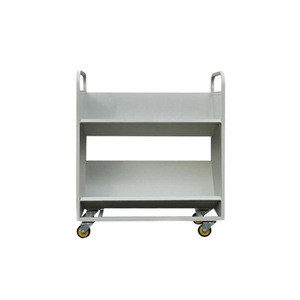 Buy Wheels Library Furniture/metal Book Trolley/library Trolley Cart ...