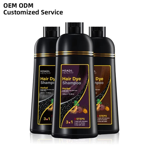 Buy Wholesale Natural Organic Herbal Instant Hair Coloring Shampoo Bulk ...