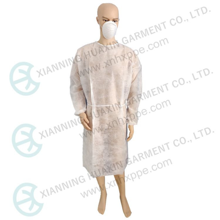 Buy Disposable Breathable White Pp Isolation Gown Apron For Hospital ...