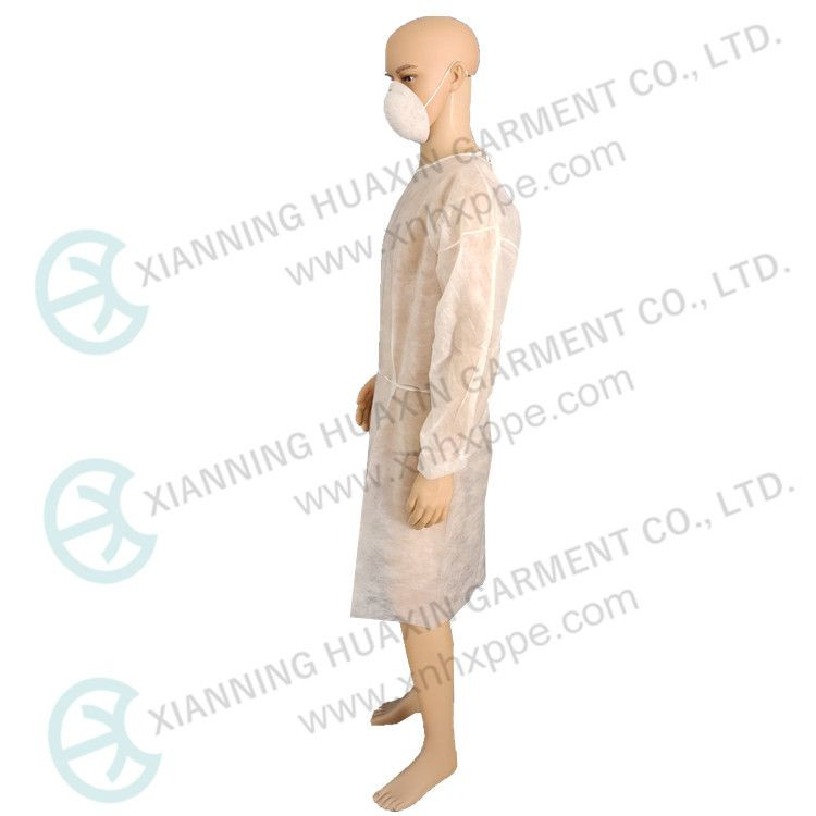 Buy Disposable Breathable White Pp Isolation Gown Apron For Hospital ...