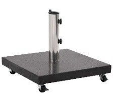 Buy Vidaxl Parasol Base Black Granite, Stainless Steel Medium from ...