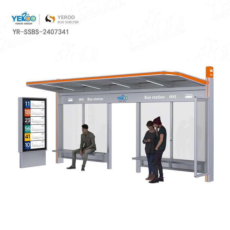 Buy Outdoor Furniture Galvanized Steel Bus Stop Shelter For Sale from ...