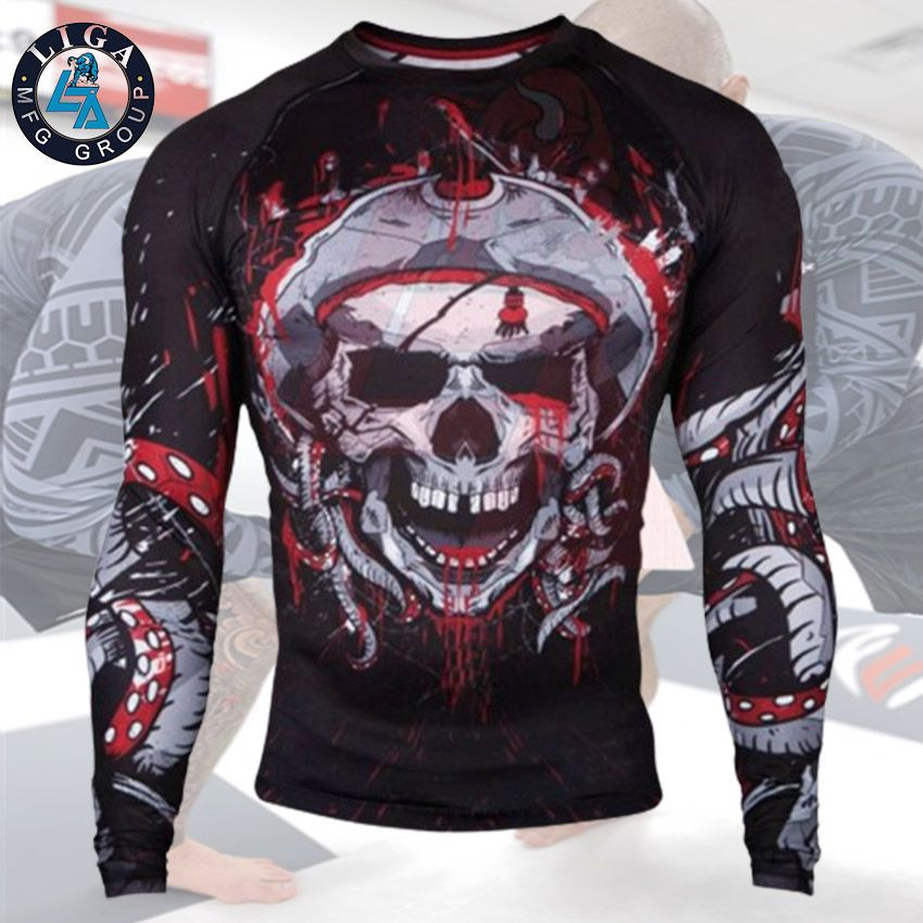 Buy Customized Design Mma Rash Guard Bjj Rashguard from LIGA MFG GROUP ...