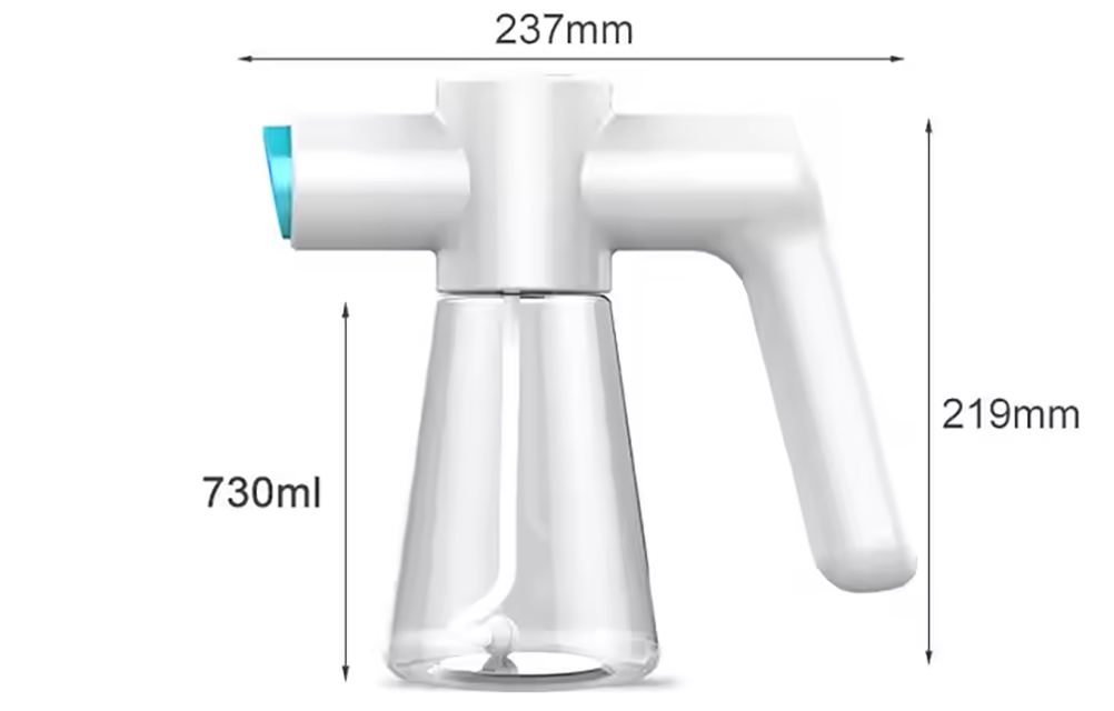 Buy Nano Atomizer Handheld Steam Spray Gun Portable Nebulizer Sprayer ...