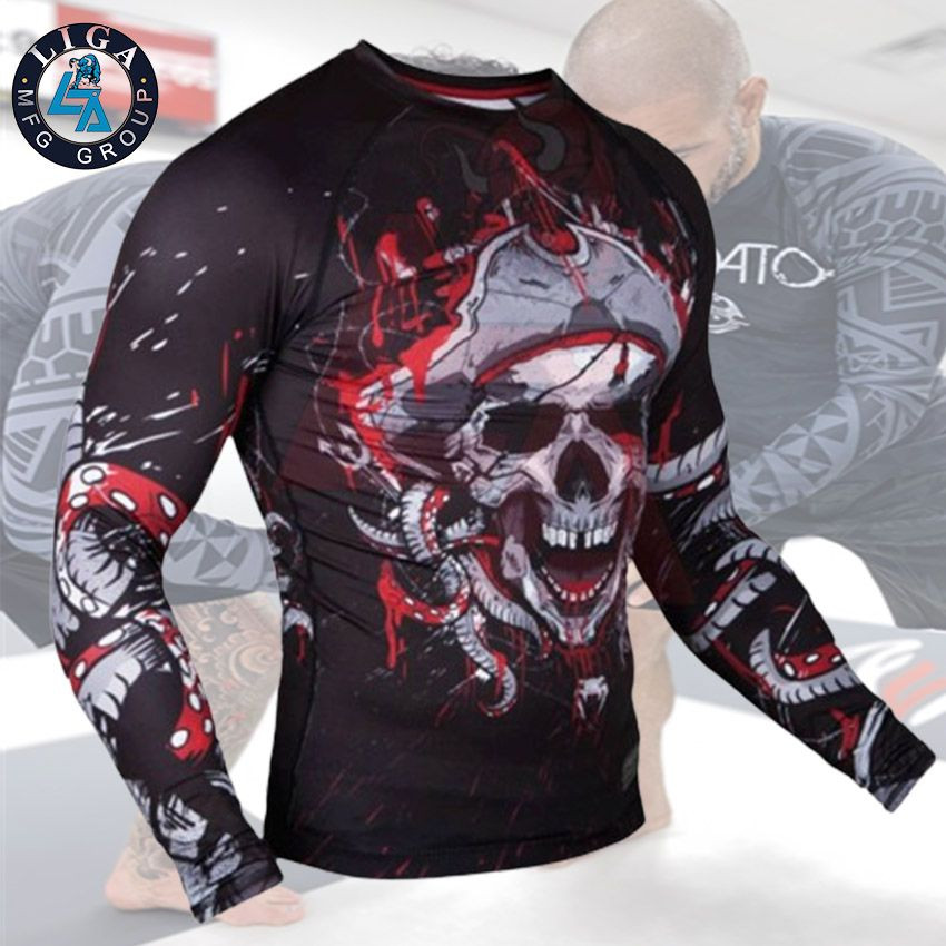 Buy Customized Design Mma Rash Guard Bjj Rashguard from LIGA MFG GROUP ...