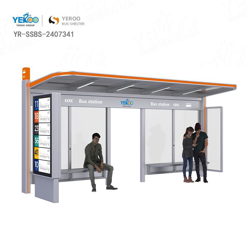 Buy Outdoor Furniture Galvanized Steel Bus Stop Shelter For Sale from ...