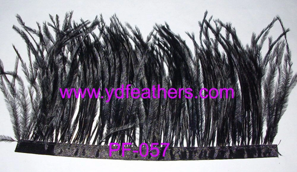 Buy South Africa Ostrich Feather Fringe With Satin Ribbon Sewing Crafts ...