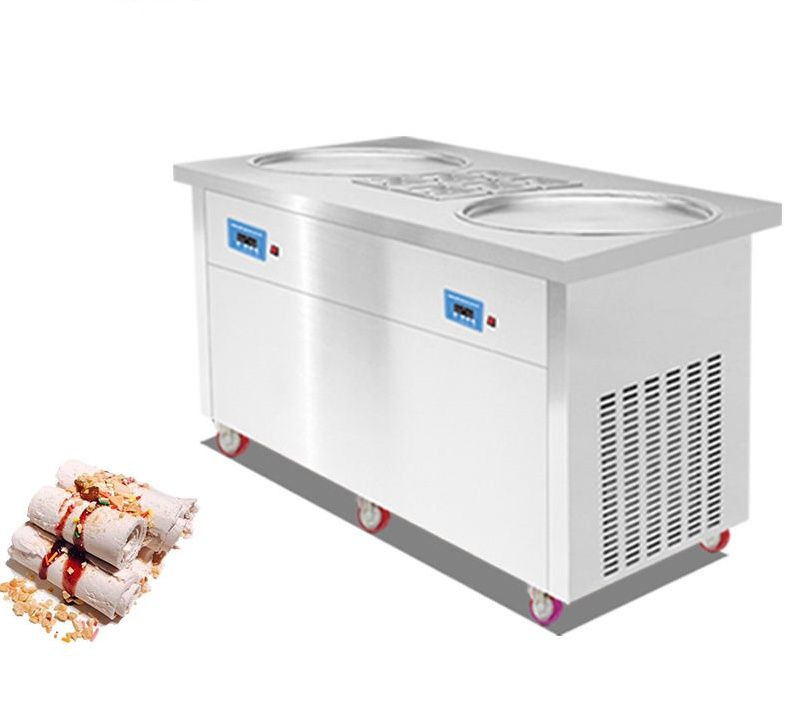 Buy Pf2r-6c Fried Ice-cream Roll Cart Rolled Ice Cream Maker Machine ...